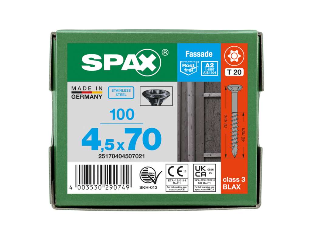 SPAX Fassadenschrauben BLAX | Fassadenverkleidung-Montagezubehör | Fassadenverkleidung ...