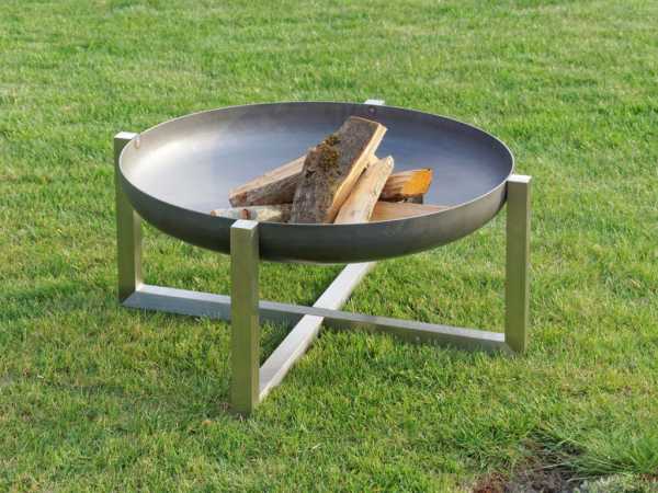 Design Feuerschale CROSS XXL Edelstahl | Feuerkörbe & Feuerschalen ...