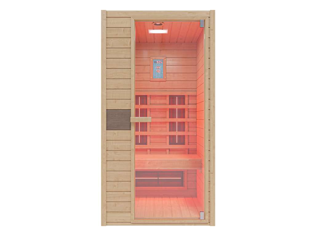Infrarotkabine Ruby Deluxe Ganzglastür | Infrarotkabinen | Sauna | Holzprofi24