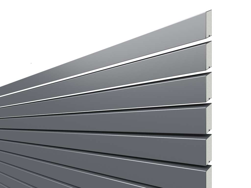 Sichtschutzzaun SYSTEM RHOMBUS anthrazit | Zaun-Hauptelemente ...